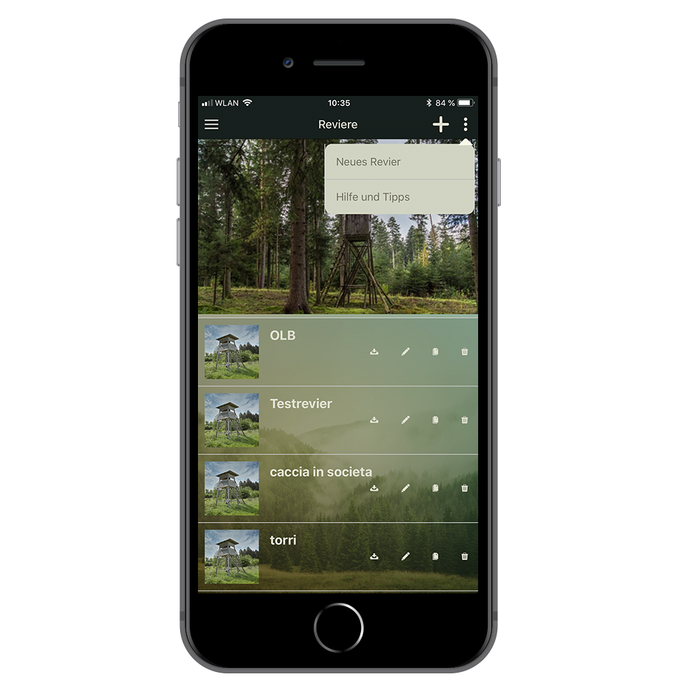 Huntersmapp Reviergrenzen - Huntersmapp